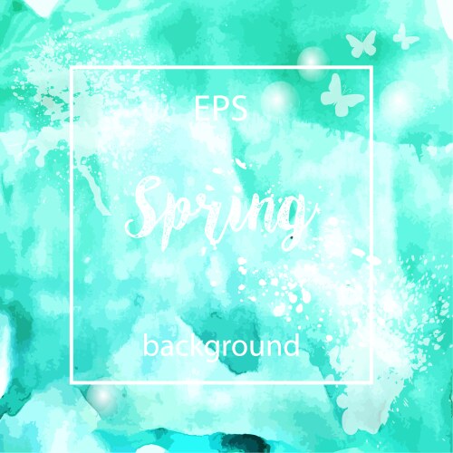 Abstract hand painted watercolor background Vector Image