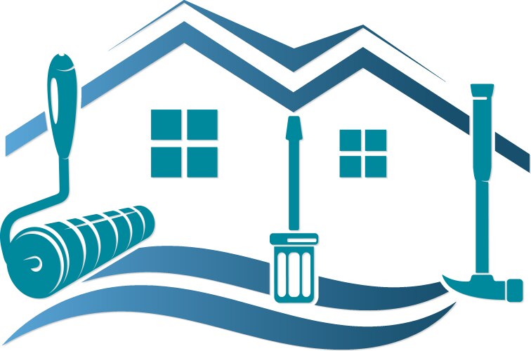 Home tool icon collection top view instrument set Vector Image