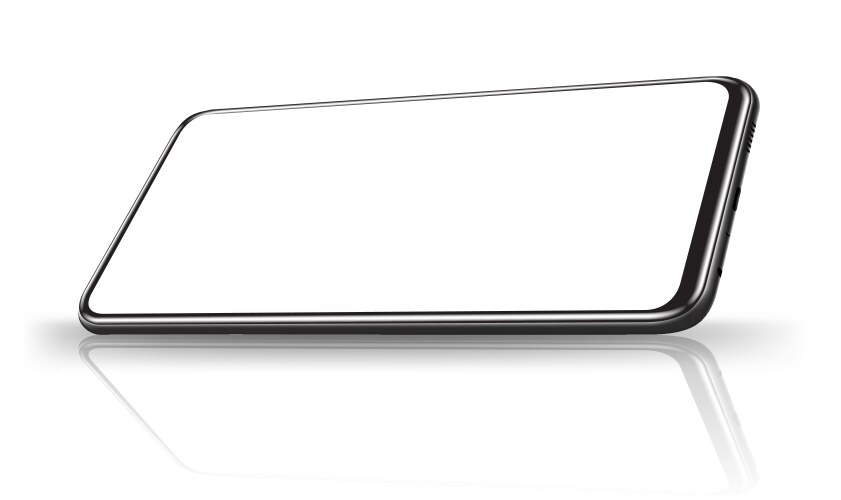 Modern smartphone frame mockup isolated Royalty Free Vector