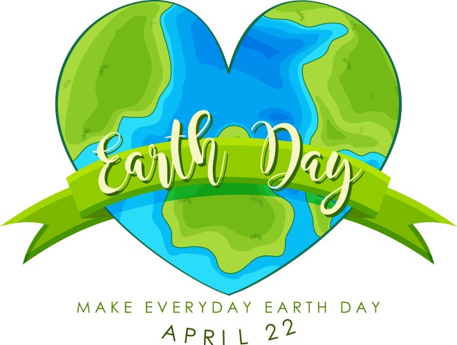 Happy earth day seamless pattern Royalty Free Vector Image