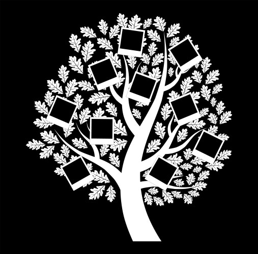 Family Tree Black and White Vector Images (over 1,500)