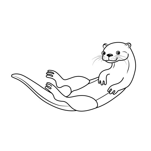 Otter Outline Vector Images (over 230)
