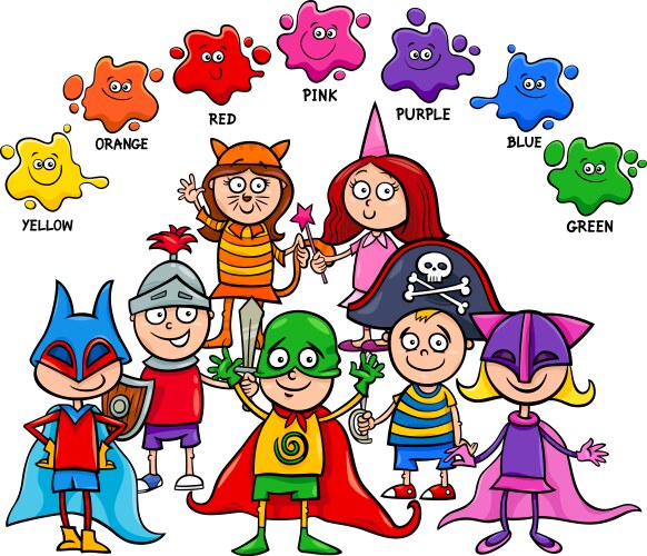 Kids Basic Colors Vector Images (over 3,000)