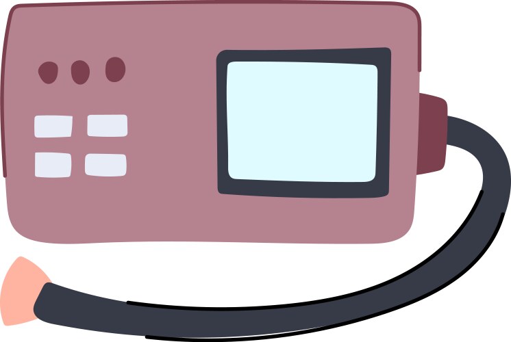 Lung spirometer cartoon Royalty Free Vector Image