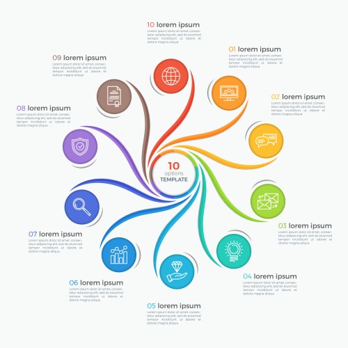 10 Step Infographic Vector Images (over 10,000)