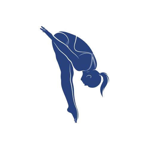 Swimming logo designs creative swimmer Royalty Free Vector