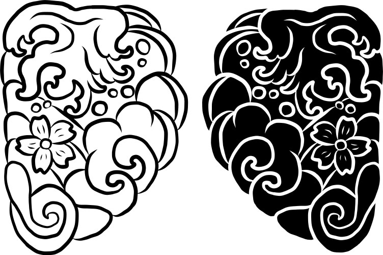 Traditional japanese clouds Royalty Free Vector Image Traditional japanese clouds Royalty Free Vector Image