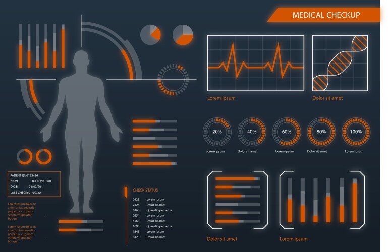 Futuristic infographic Royalty Free Vector Image