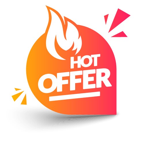 Best offer and sale in label design Royalty Free Vector