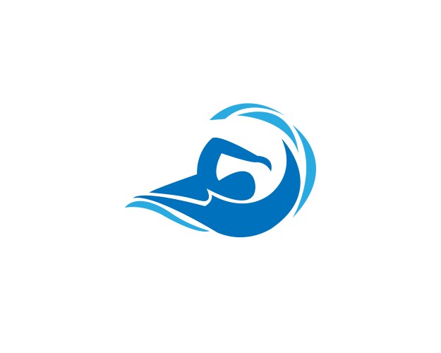 Swimming pool logo Royalty Free Vector Image - VectorStock