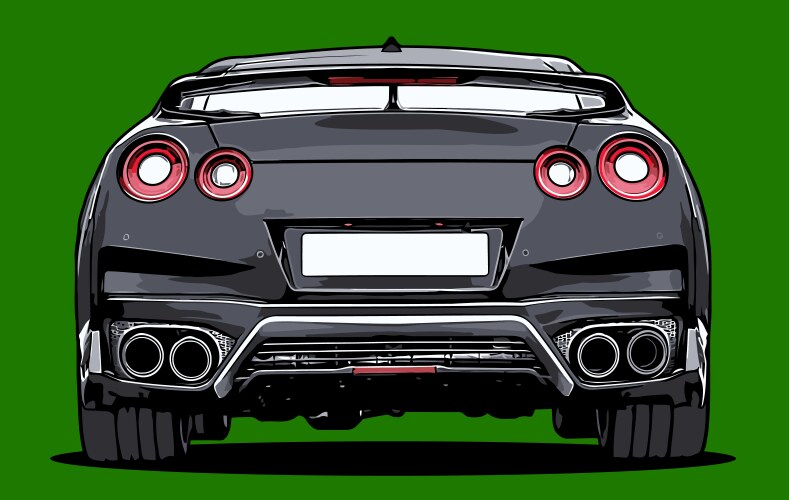 Jdm car template for design needs Royalty Free Vector Image