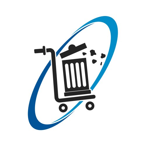 Trash logo Vector Images & Graphics for Commercial Use | VectorStock