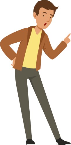 Little boy shouting out Royalty Free Vector Image