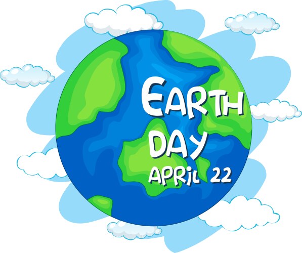Happy earth day seamless pattern Royalty Free Vector Image