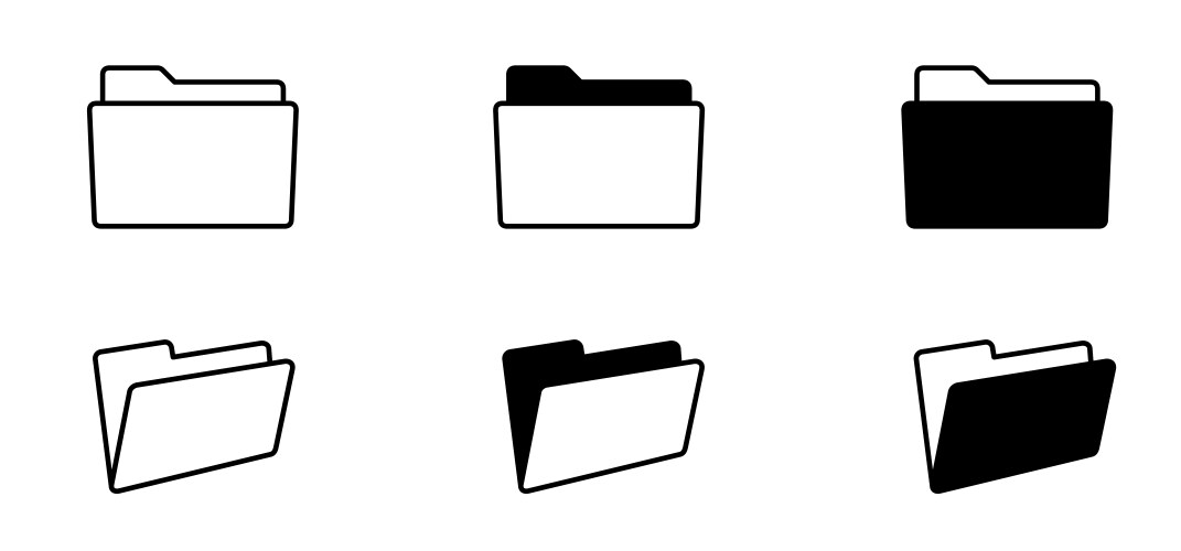 Cartoon comic mascot computer files directory Vector Image