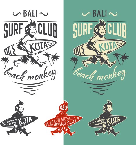 Surfing Monkey Vector Images (über 300)