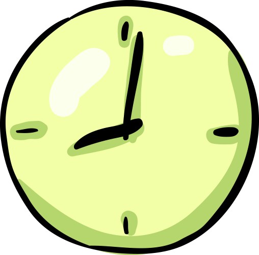 Clock Face Color for Kids Vector Images (over 210)