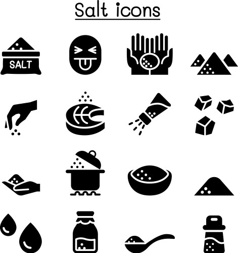 Salt detailed icon Royalty Free Vector Image - VectorStock
