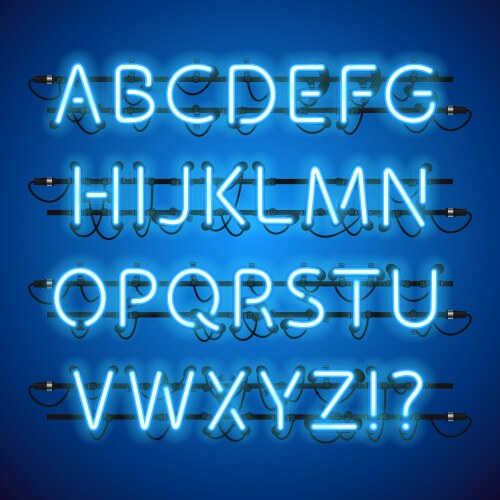 Neon Alphabet Vector Images (over 48,000)