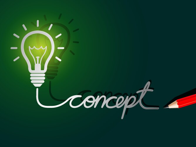 Creative concept Royalty Free Vector Image - VectorStock