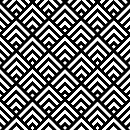 Black and white vintage zig zag seamless pattern Vector Image