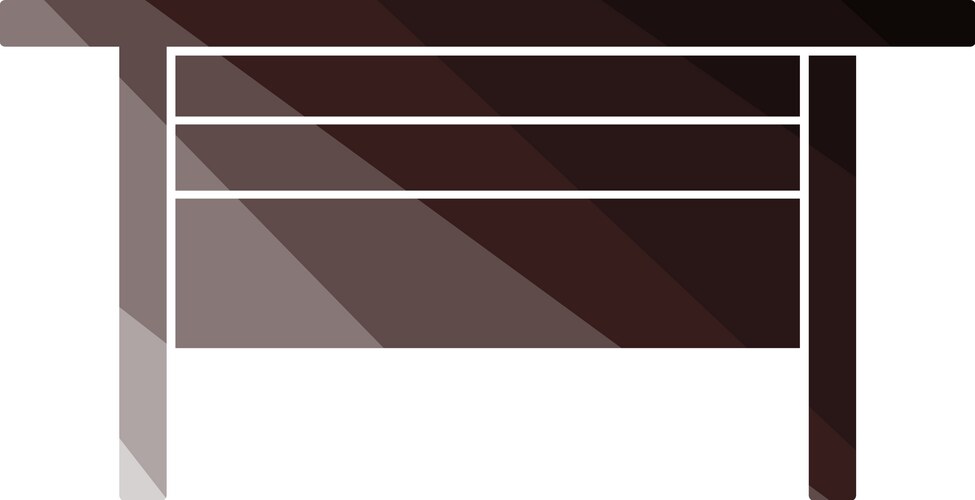 Boss office table icon Royalty Free Vector Image