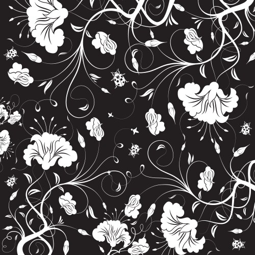 Floral seamless background Royalty Free Vector Image