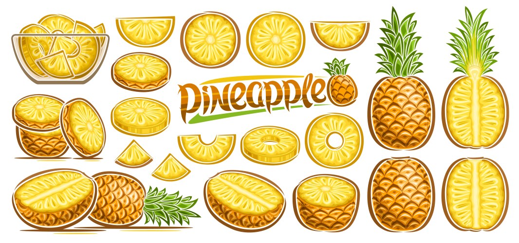 Pineapple Word Vector Images (over 460)