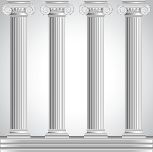 Classic roman greek architecture columns Vector Image