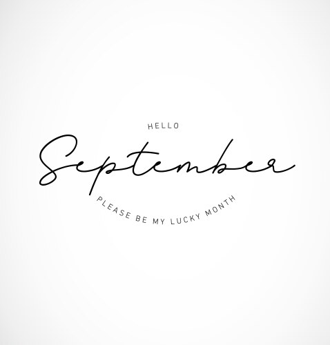 September Calligraphy Vector Images (over 6,300)
