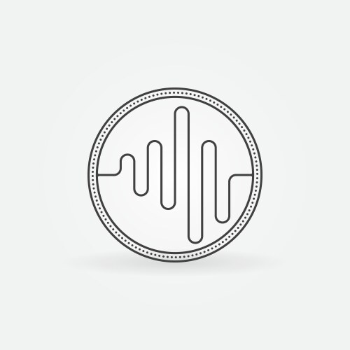 Simple icon of speaker isolated sound output Vector Image