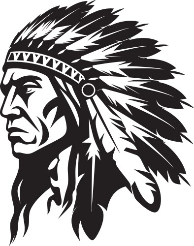 Shadowed spirit apache face iconic desert Vector Image