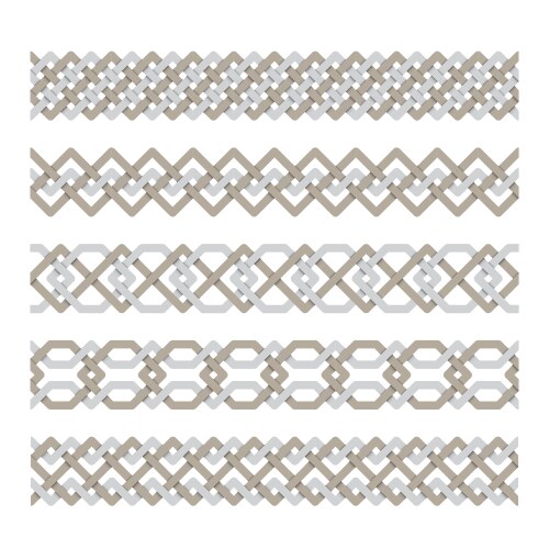 Islamic ornamental borders with corners Royalty Free Vector