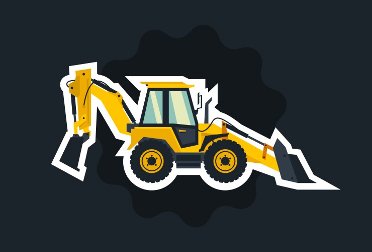 Backhoe Loader Vector Images (over 4,800)