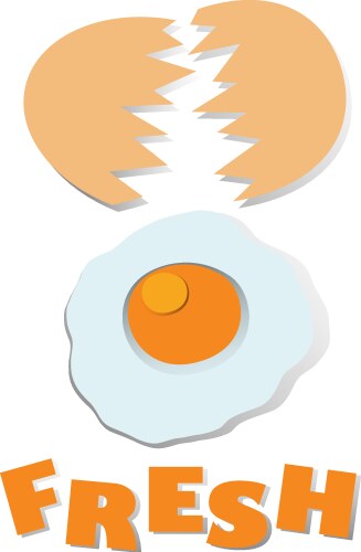 Cracking egg Royalty Free Vector Image - VectorStock