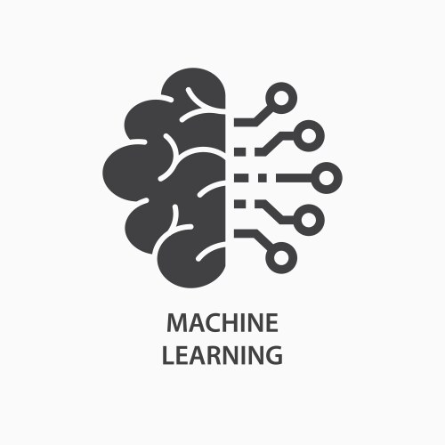 Artificial intelligence icon ai machine learning Vector Image