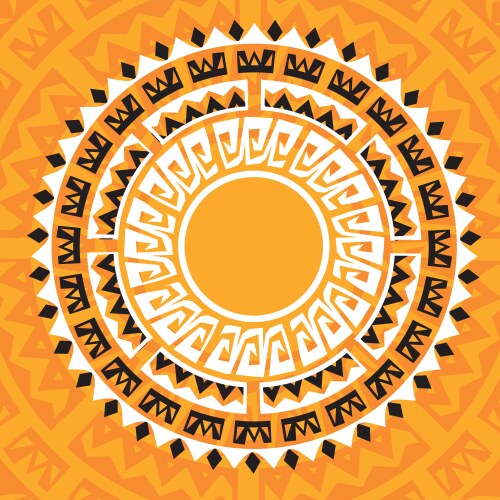 Maya sun Royalty Free Vector Image - VectorStock