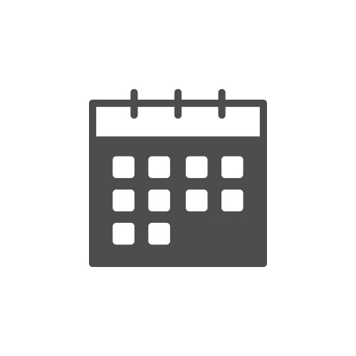 Calendar sign white icon Royalty Free Vector Image