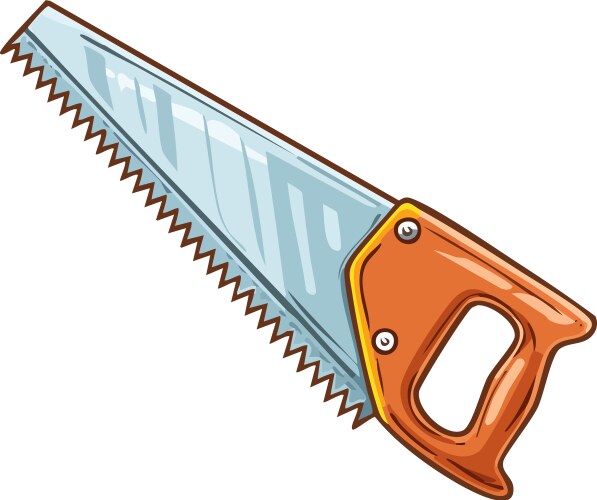 Saw cartoon Vector Images & Graphics for Commercial Use | VectorStock