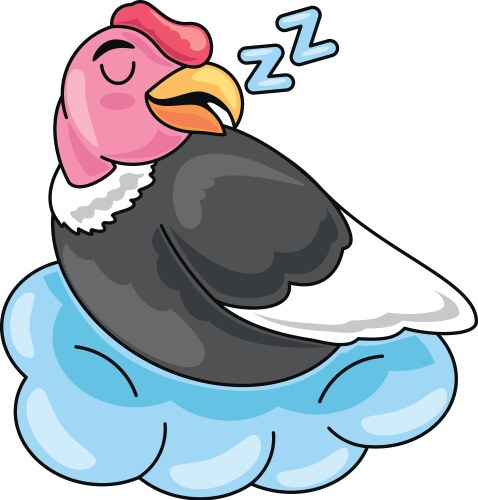 Flying andean condor drawing Royalty Free Vector Image