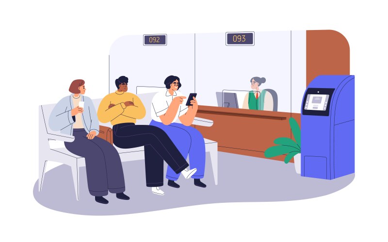 People Queue Vector Images (over 5,300)