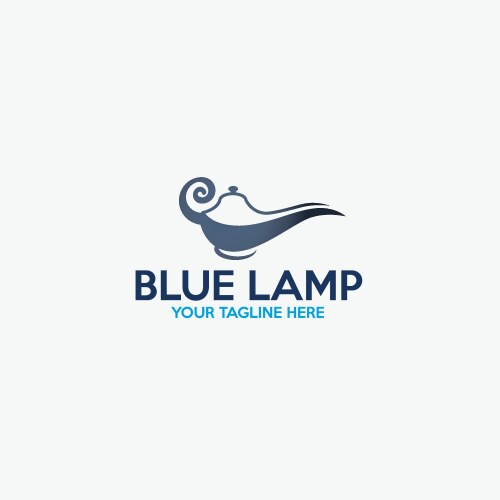 Hand care bulb lamp logo Royalty Free Vector Image
