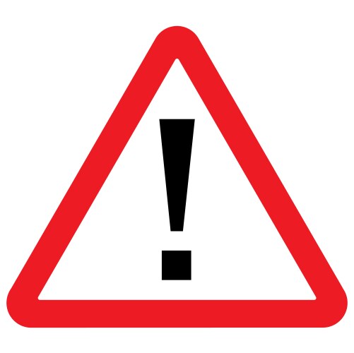 Red triangle exclamation mark Vector Images & Graphics for Commercial ...