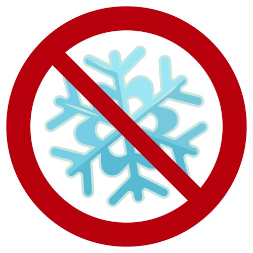 No umbrella sign are prohibited Royalty Free Vector Image