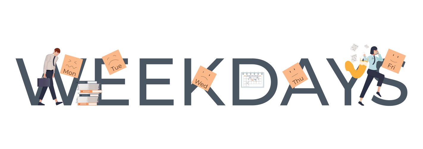 Weekdays Vector Images (over 3,700)