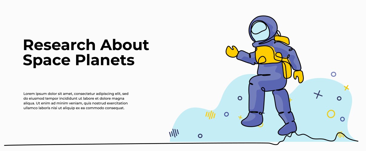 Spaceman space travel design modern Royalty Free Vector