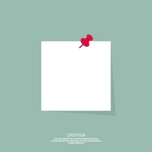 Adhesive paper notes and tag set heart under Vector Image