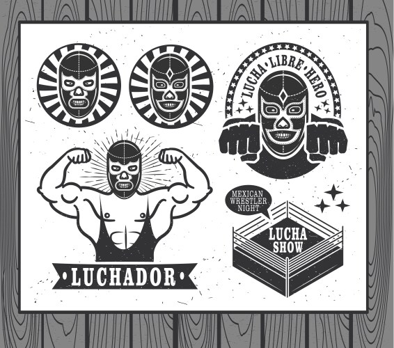 Logotipo De Lucha Mixta 3,362 Lucha Libre Mexicana Images, Stock