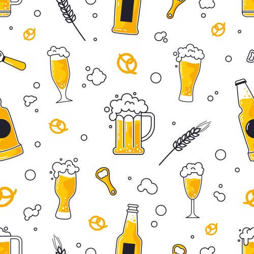 Beer styles map for bars Royalty Free Vector Image