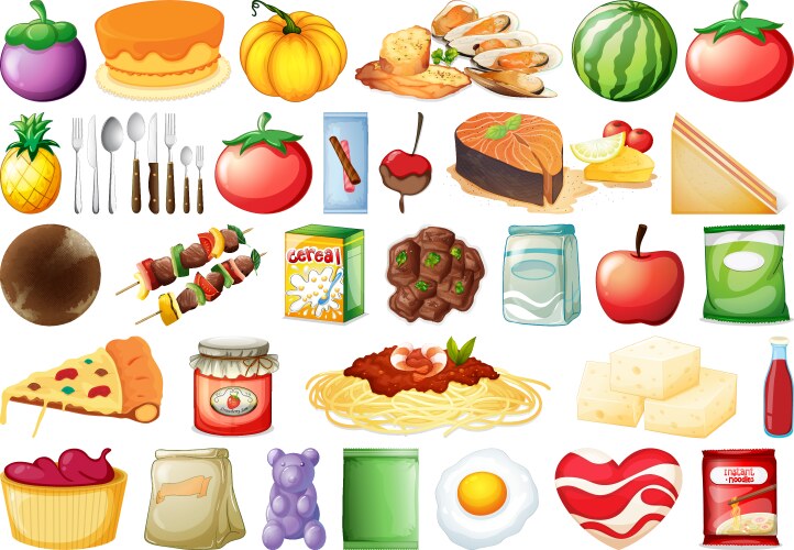 Persimmon fruit cartoon with many expressions Vector Image